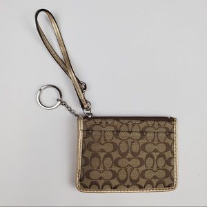 Coach | Bags | Coach Id Holder And Coin Purse In Signature Canvas ...